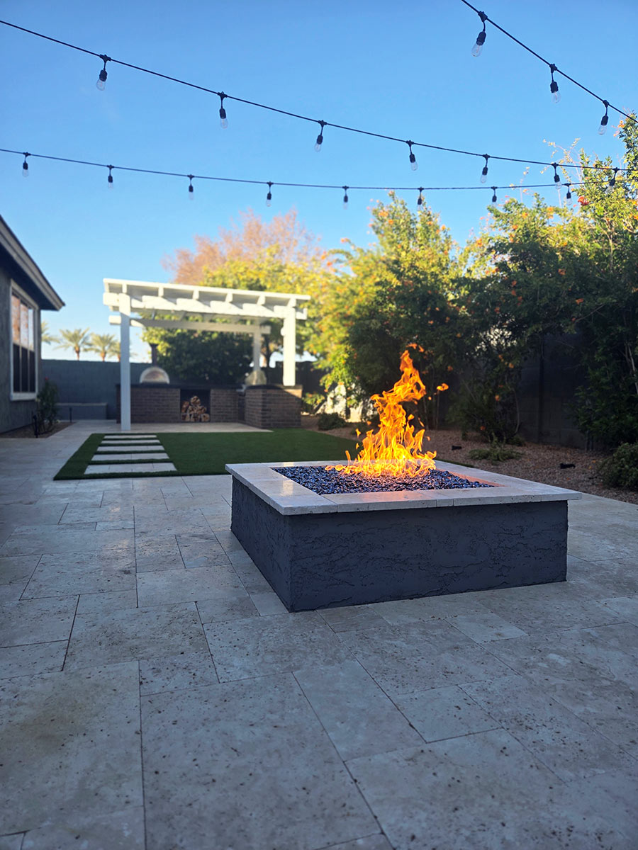 Outdoor Fireplaces and Outdoor Fire Pits Mesa by Sonoran Landscape ...